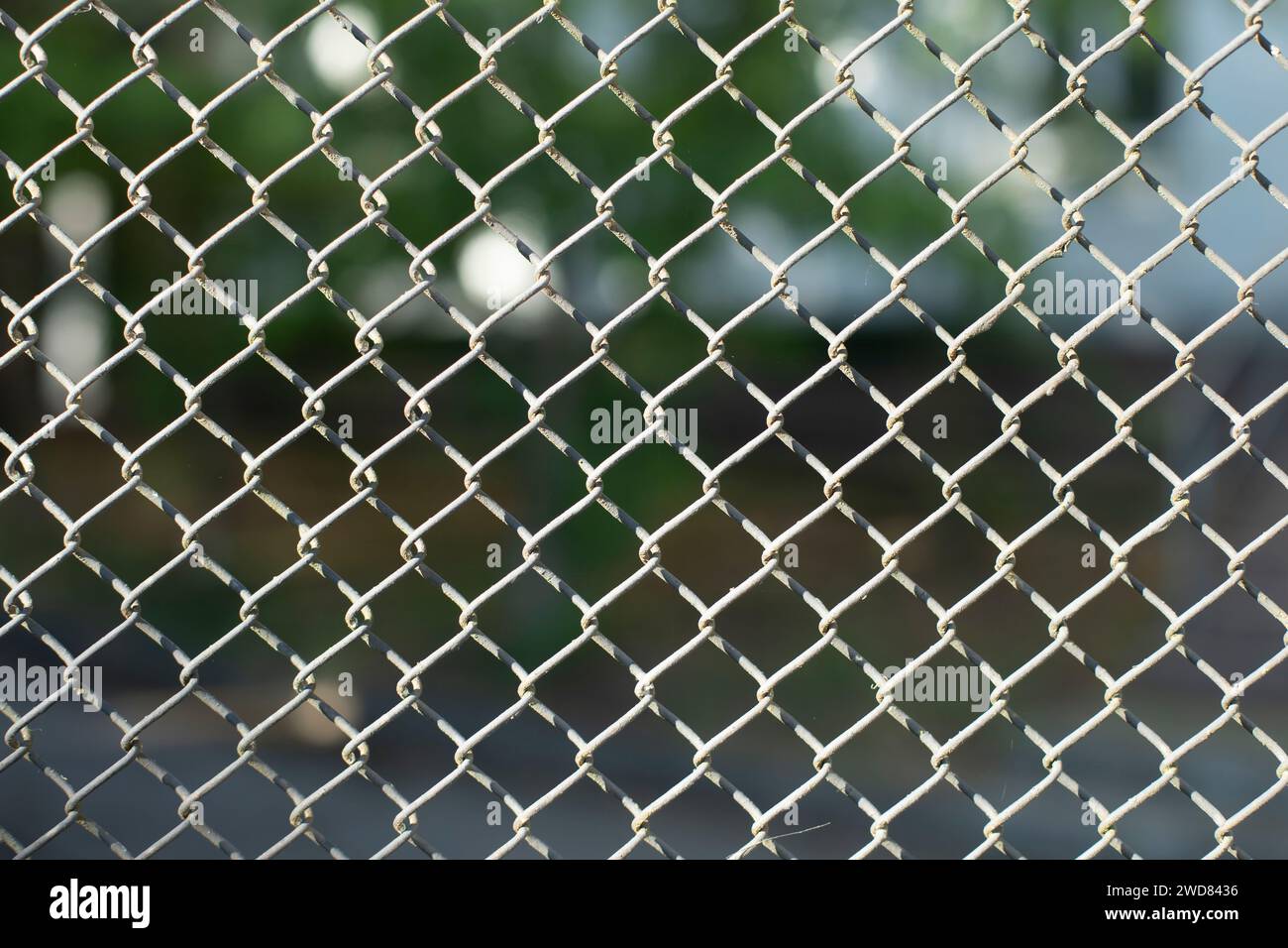 Lattice fence. Steel grating. Steel mesh. Repeating element. Texture of ...
