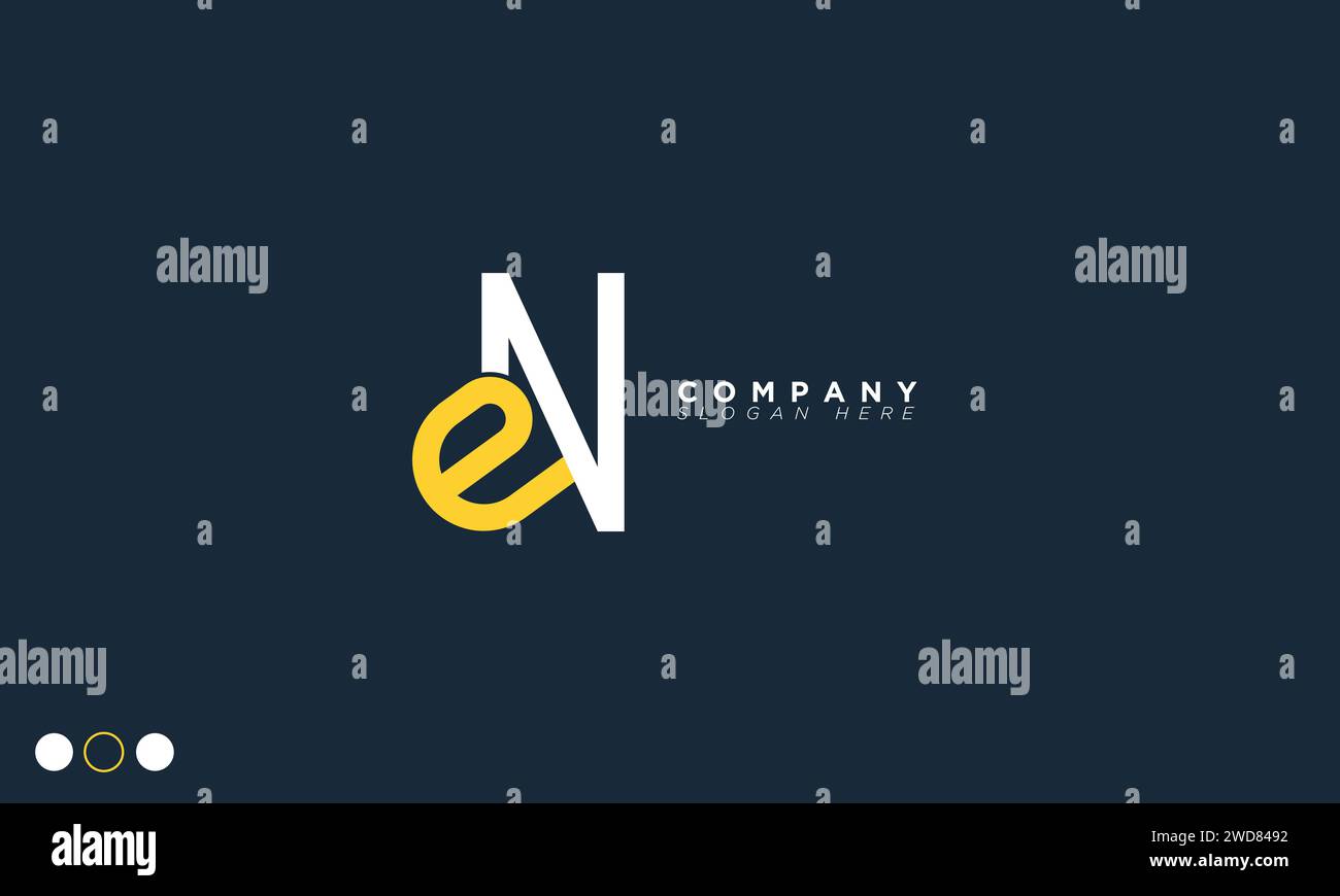 EN Alphabet letters Initials Monogram logo Stock Vector Image & Art - Alamy