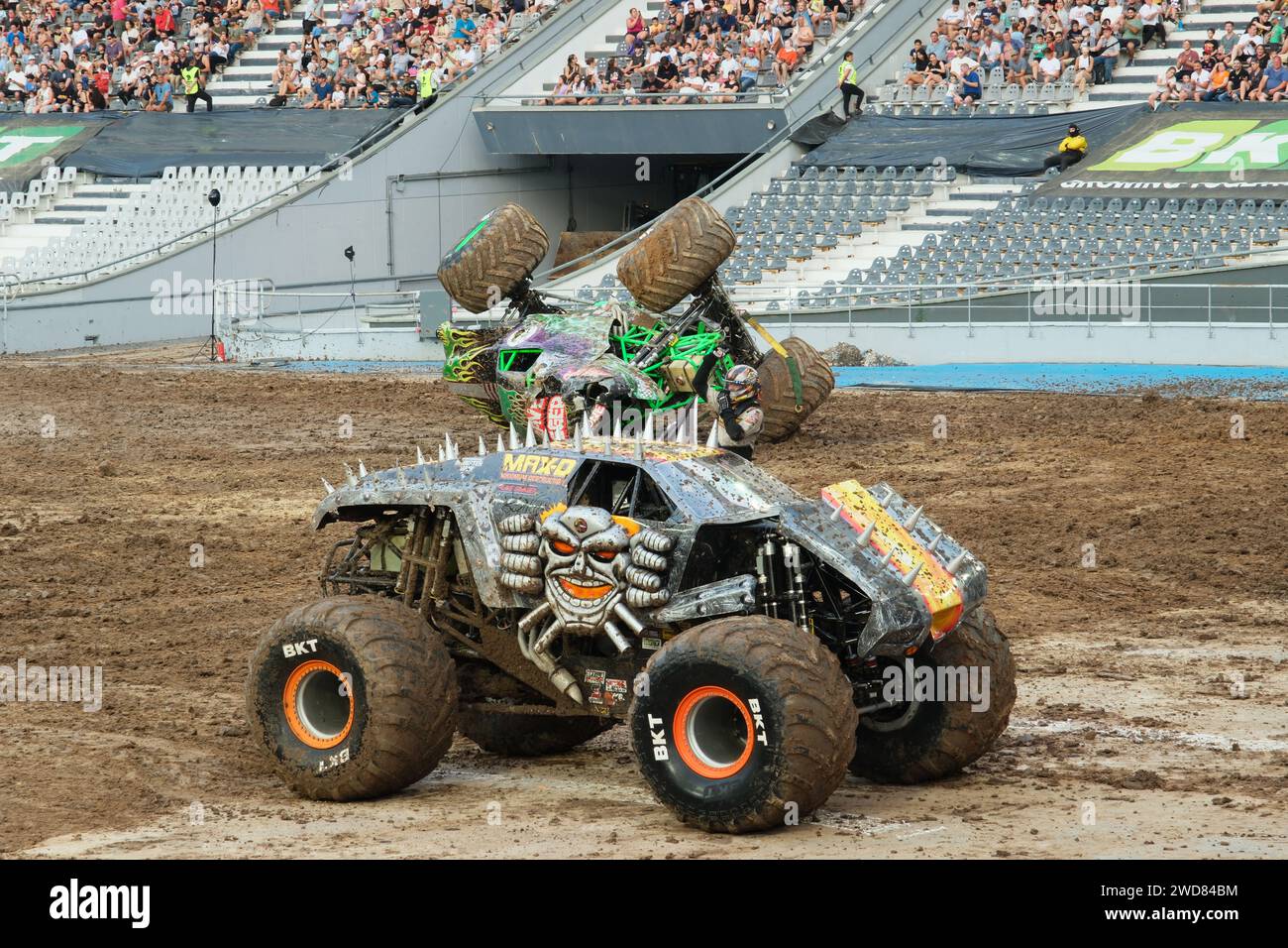 Monster Truck "MAX-D" race, Unique Diego Armando Maradona Stadium in La ...