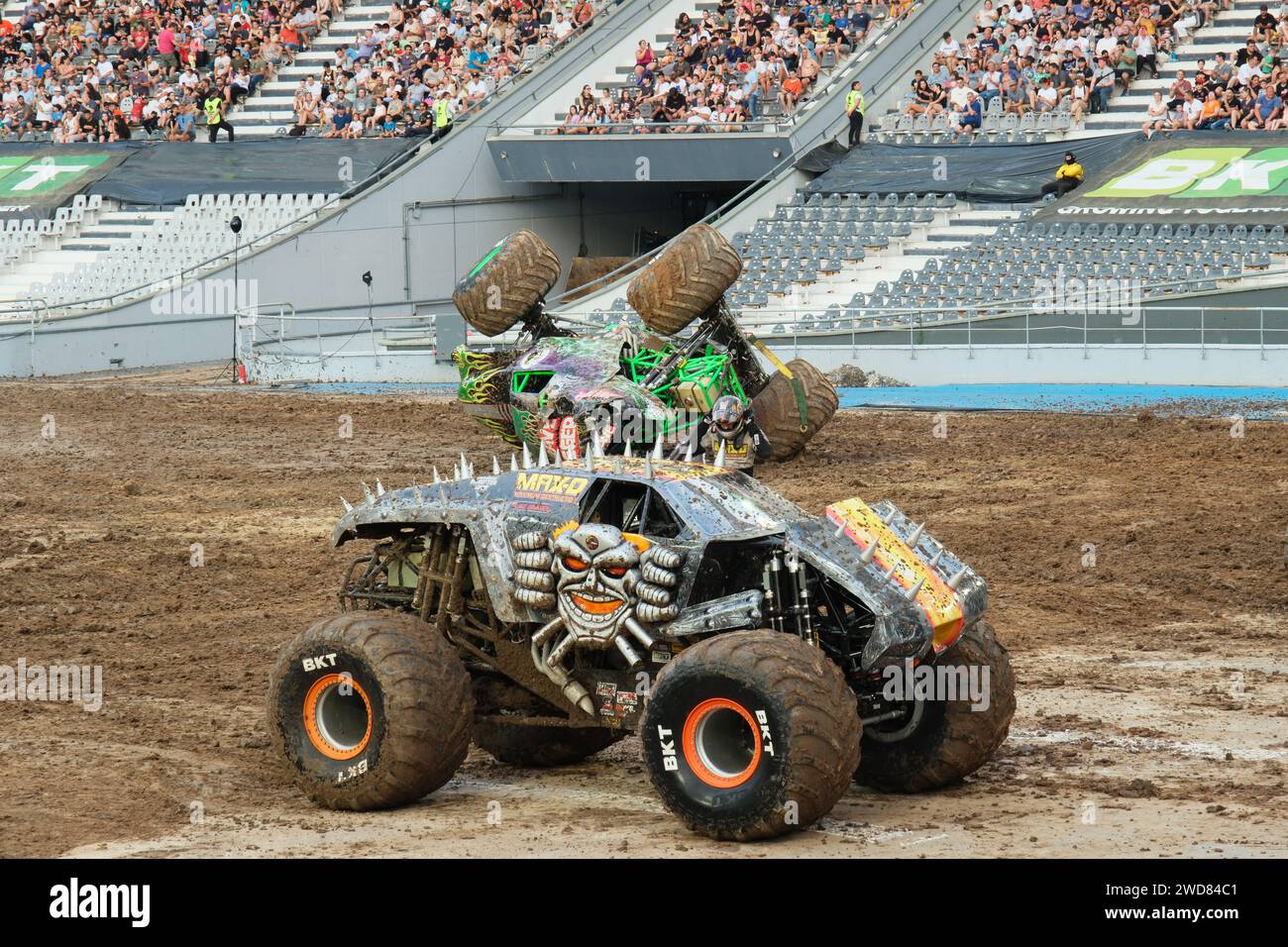 Monster Truck "MAX-D" race, Unique Diego Armando Maradona Stadium in La ...