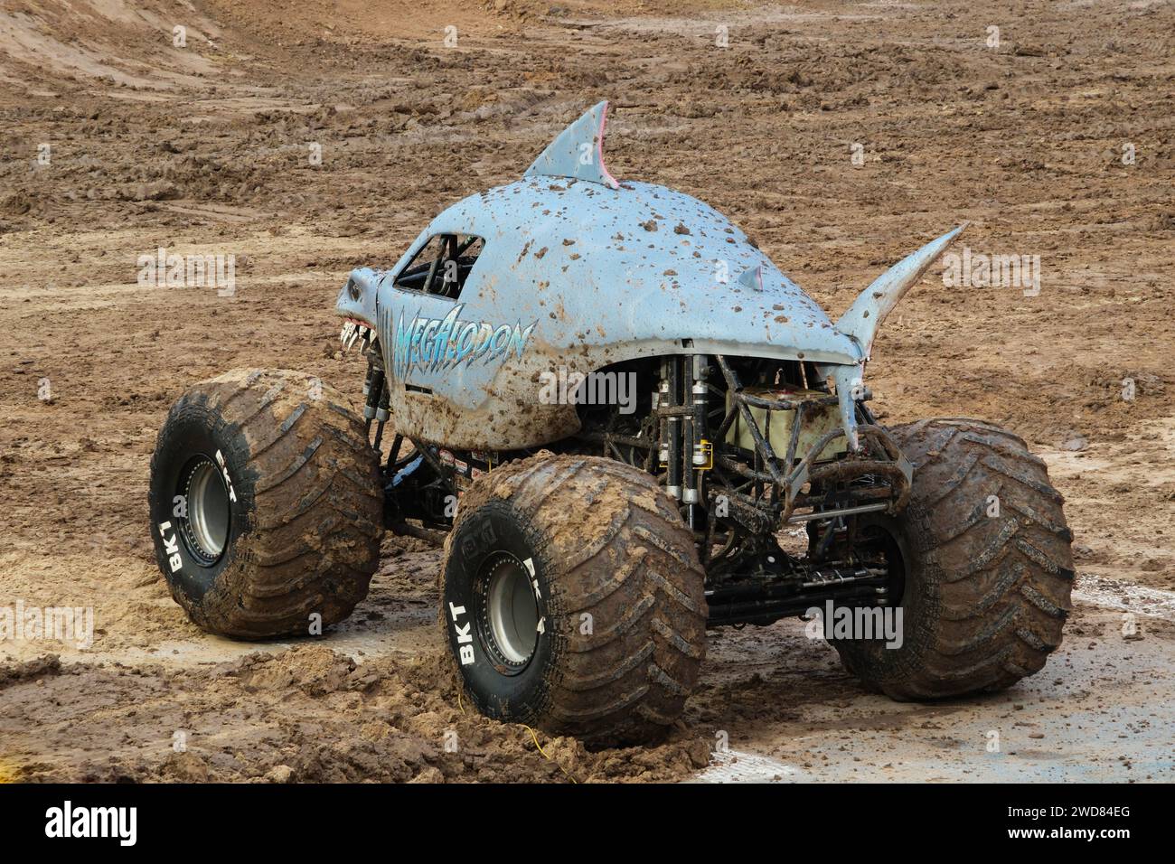 Monster Truck "Megalodon" at Unique Diego Armando Maradona Stadium in ...