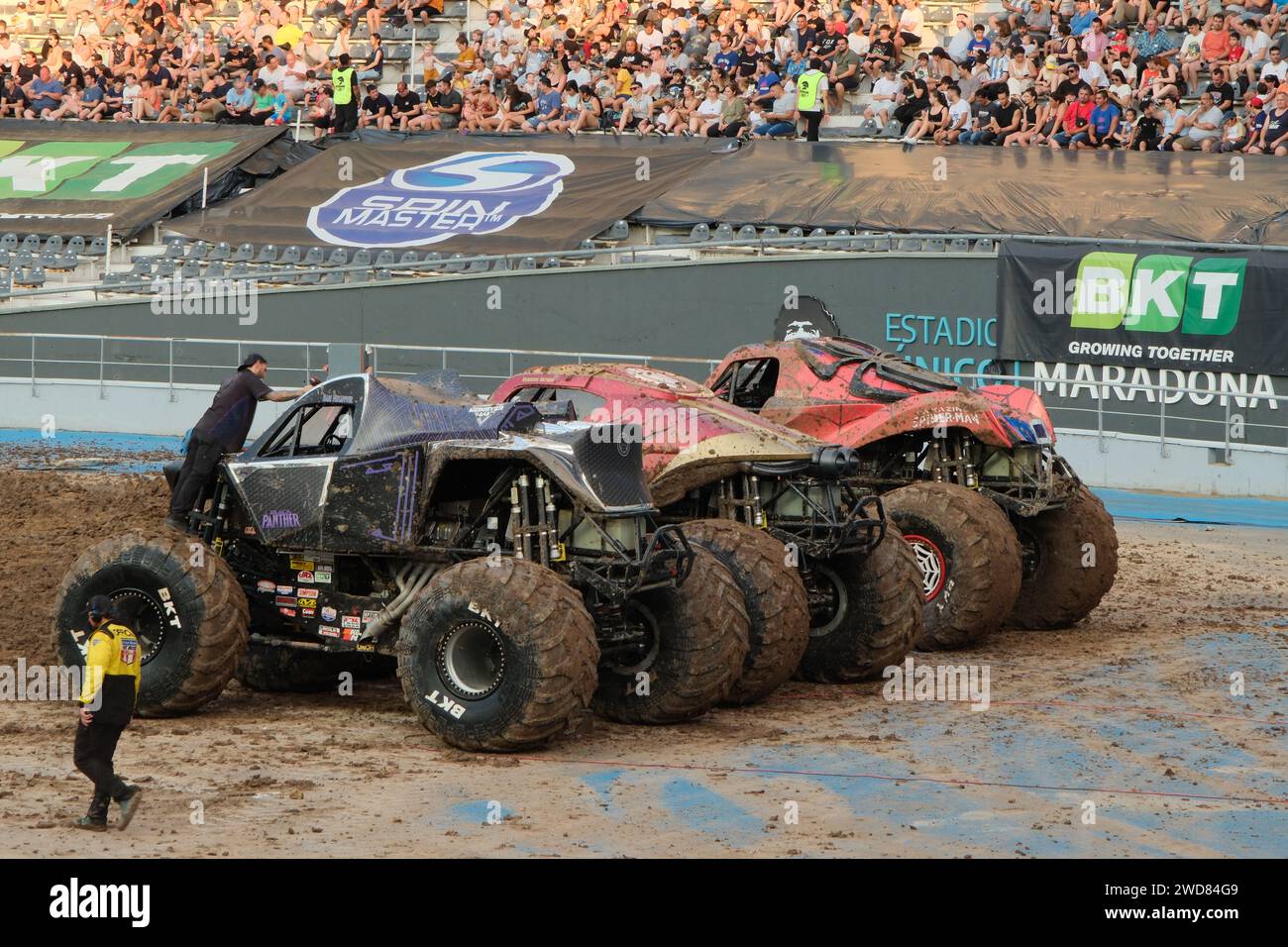Monster Trucks at the unique Diego Armando Maradona Stadium in La Plata ...