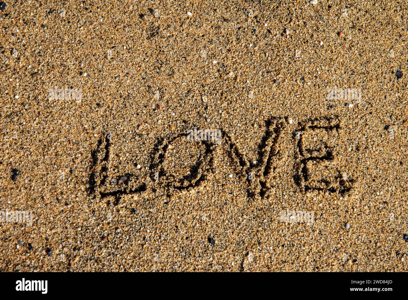 Love etched in the sands of serenity, a tranquil beach moment capturing ...
