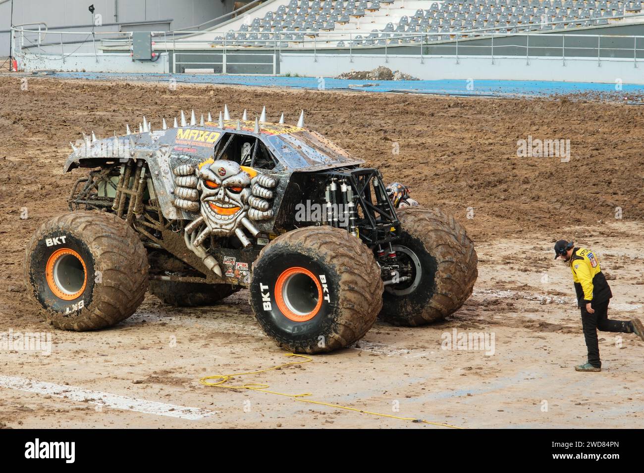 Monster Truck "MAX-D" race, Unique Diego Armando Maradona Stadium in La ...