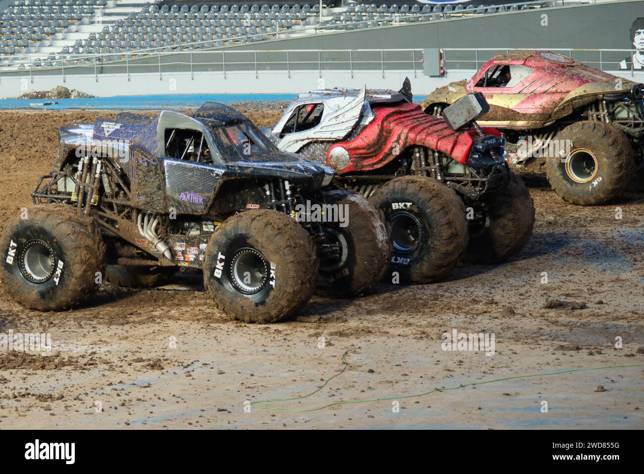 Monster Trucks at the unique Diego Armando Maradona Stadium in La Plata ...