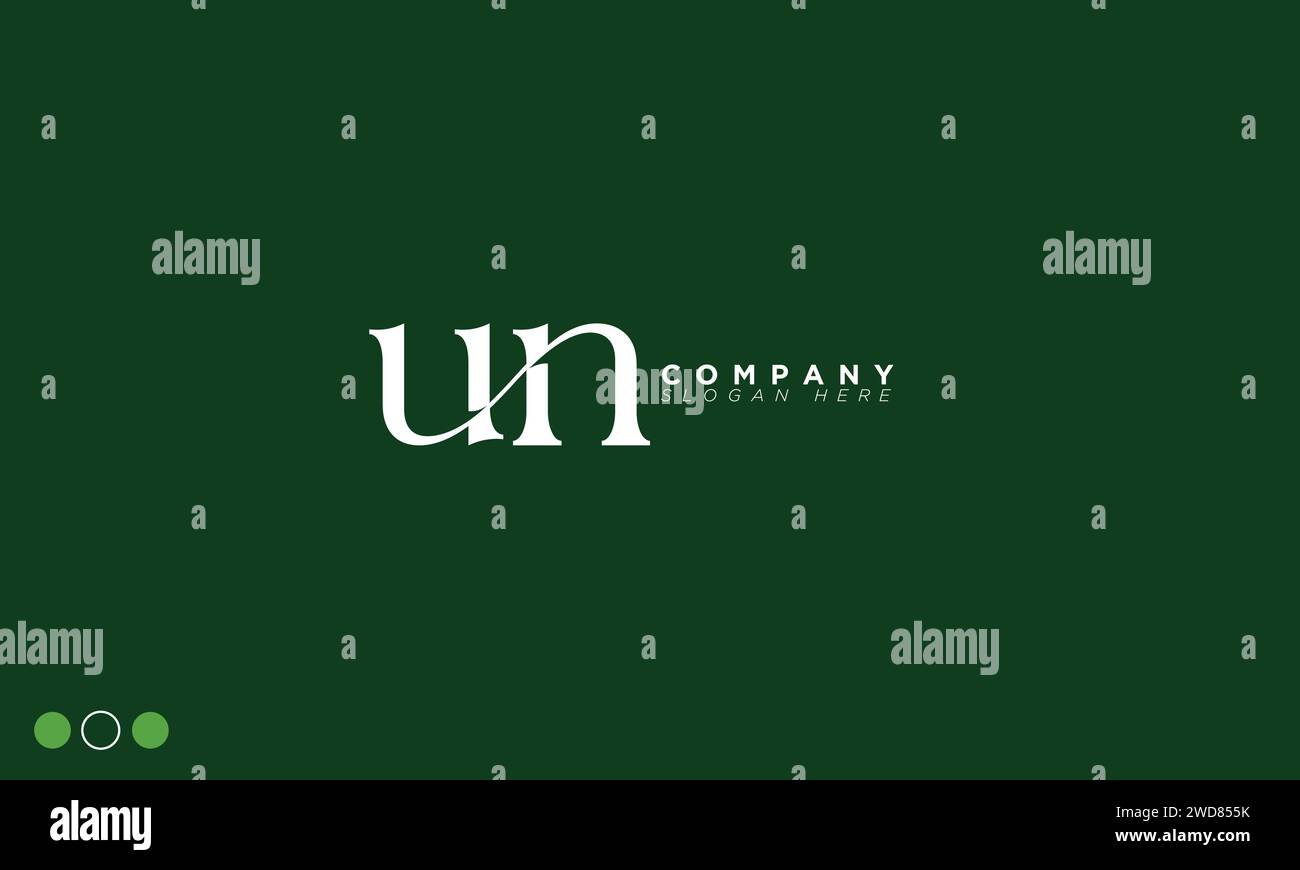 UN Alphabet letters Initials Monogram logo Stock Vector Image & Art - Alamy