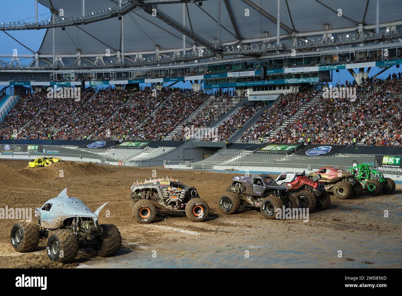 Monster Trucks at the unique Diego Armando Maradona Stadium in La Plata ...