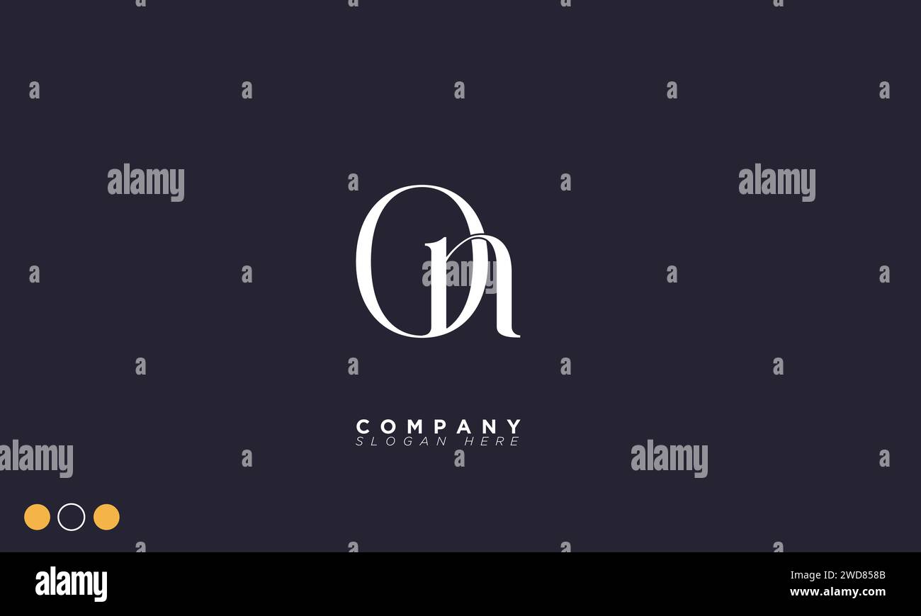 ON Alphabet letters Initials Monogram logo Stock Vector Image & Art - Alamy