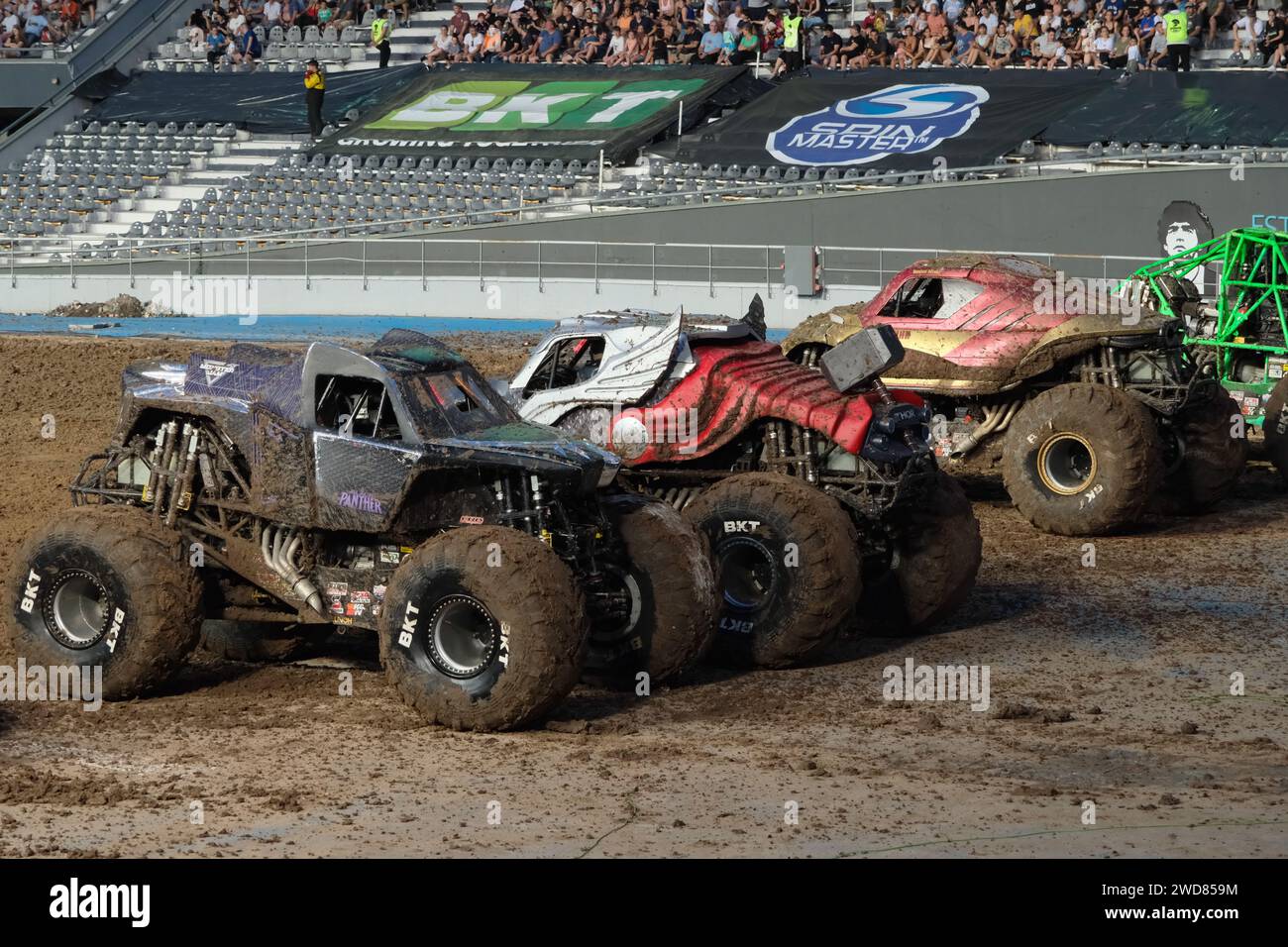 Monster Trucks at the unique Diego Armando Maradona Stadium in La Plata ...