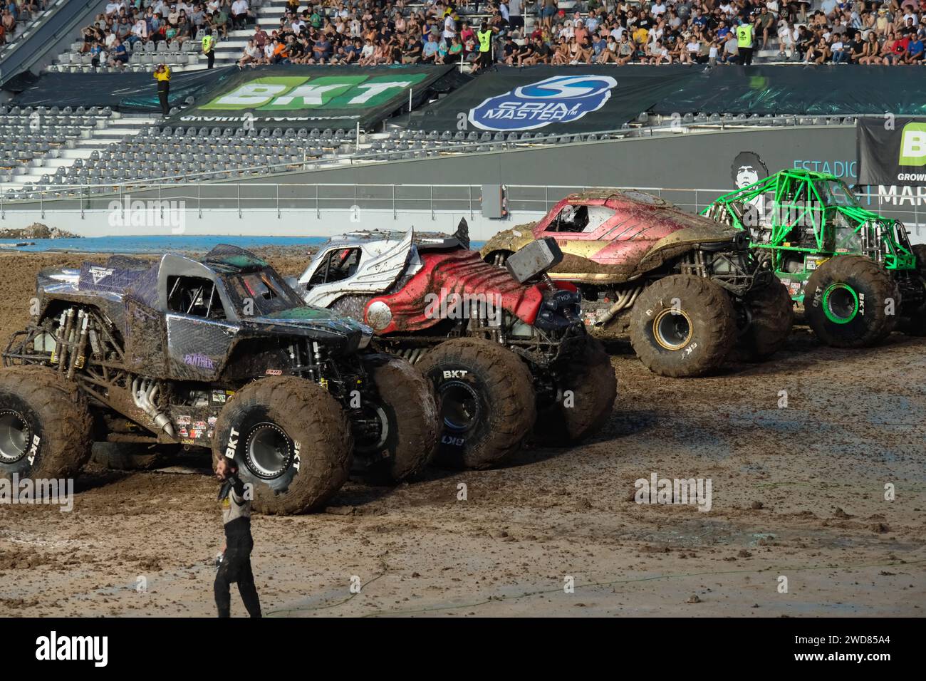 Monster Trucks at the unique Diego Armando Maradona Stadium in La Plata ...