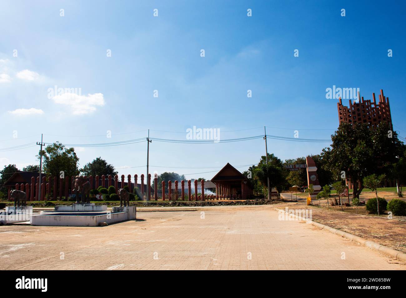 View landscape and modern building art of Ban Ta Klang or Taklang ...
