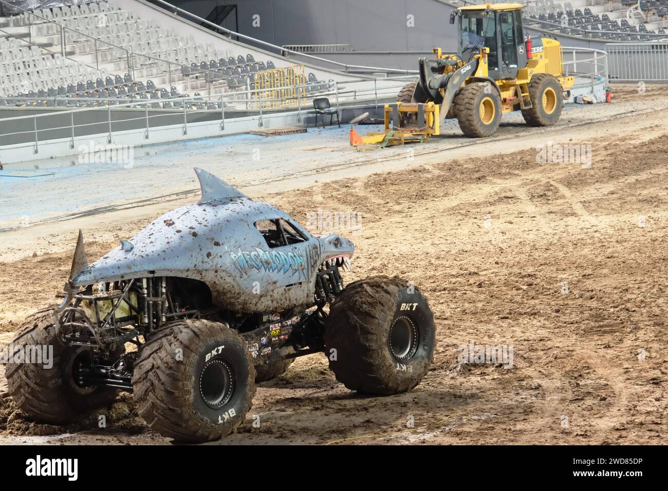 Monster Truck "Megalodon" at Unique Diego Armando Maradona Stadium in ...