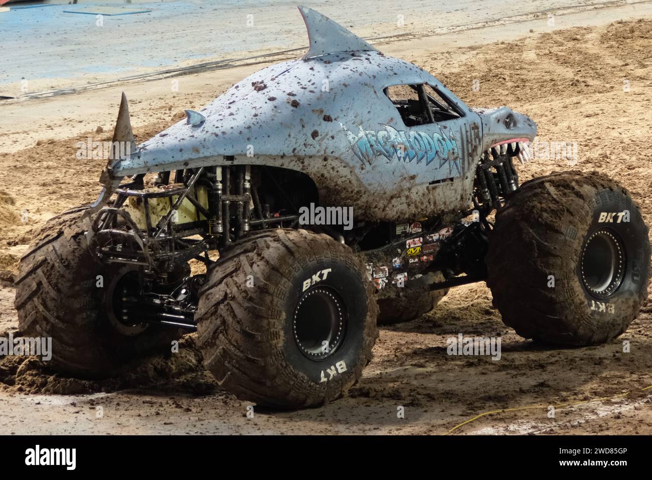 Monster Truck "Megalodon" at Unique Diego Armando Maradona Stadium in ...