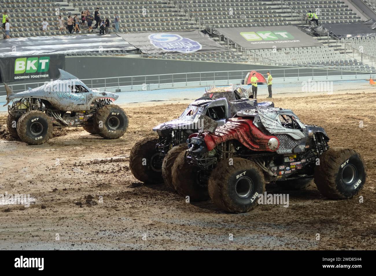 Monster Trucks at the unique Diego Armando Maradona Stadium in La Plata ...