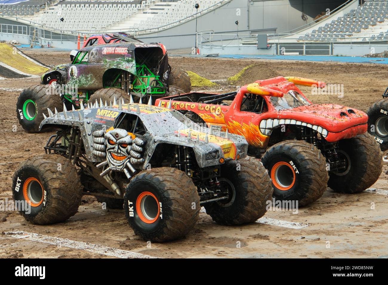 Monster Trucks at the unique Diego Armando Maradona Stadium in La Plata ...