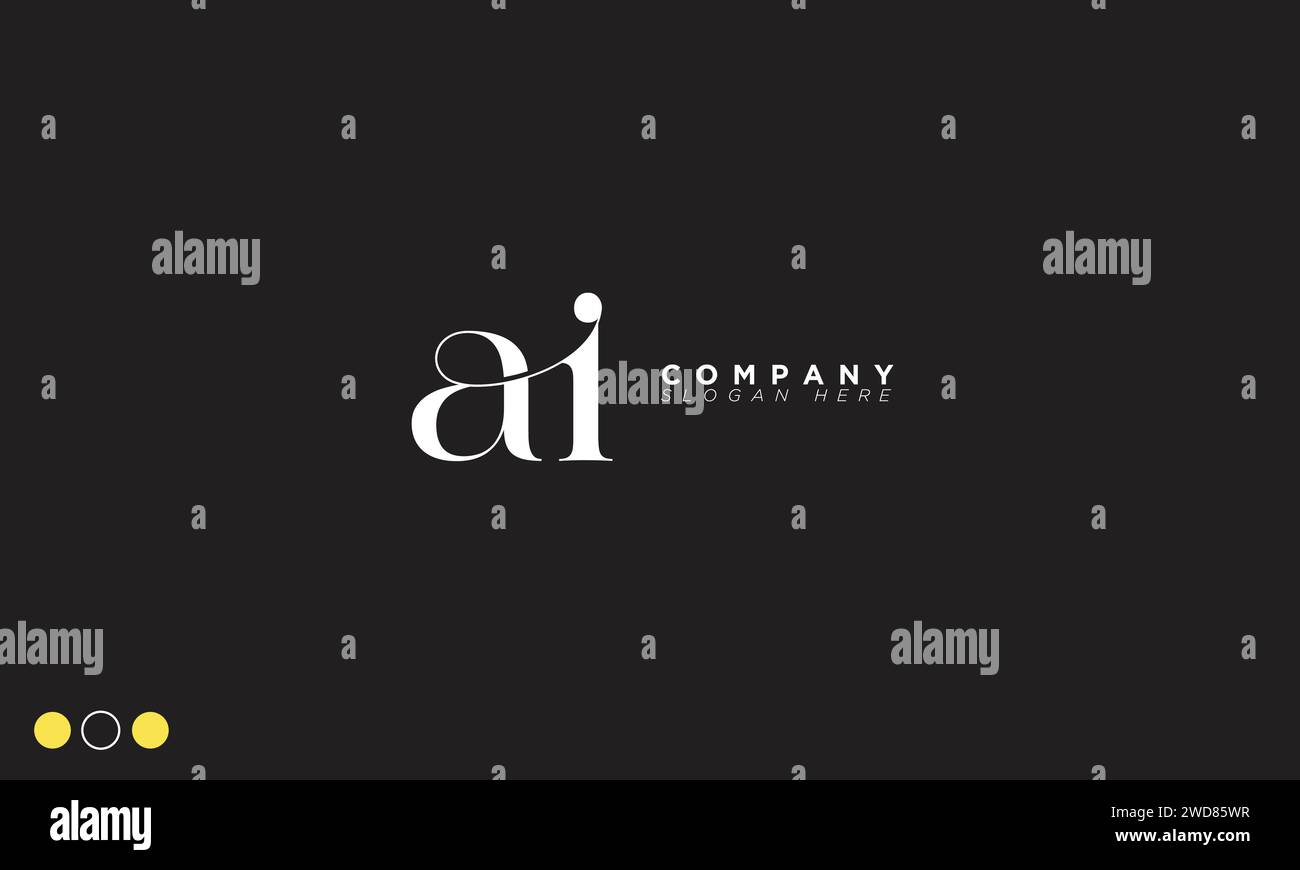 AI Alphabet letters Initials Monogram logo Stock Vector Image & Art - Alamy