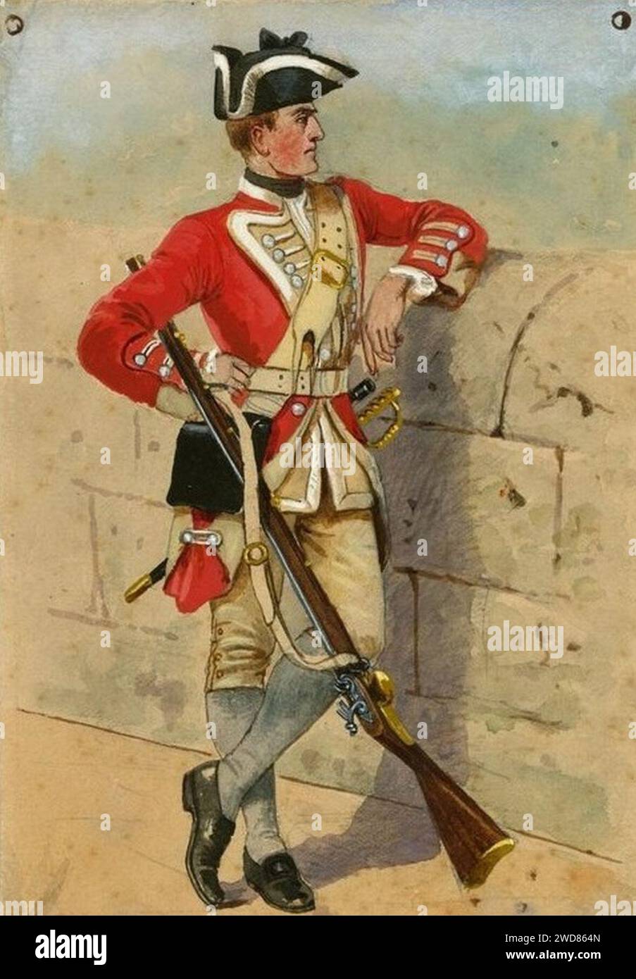 1st Bengal European Regiment c. 1756 Stock Photo - Alamy