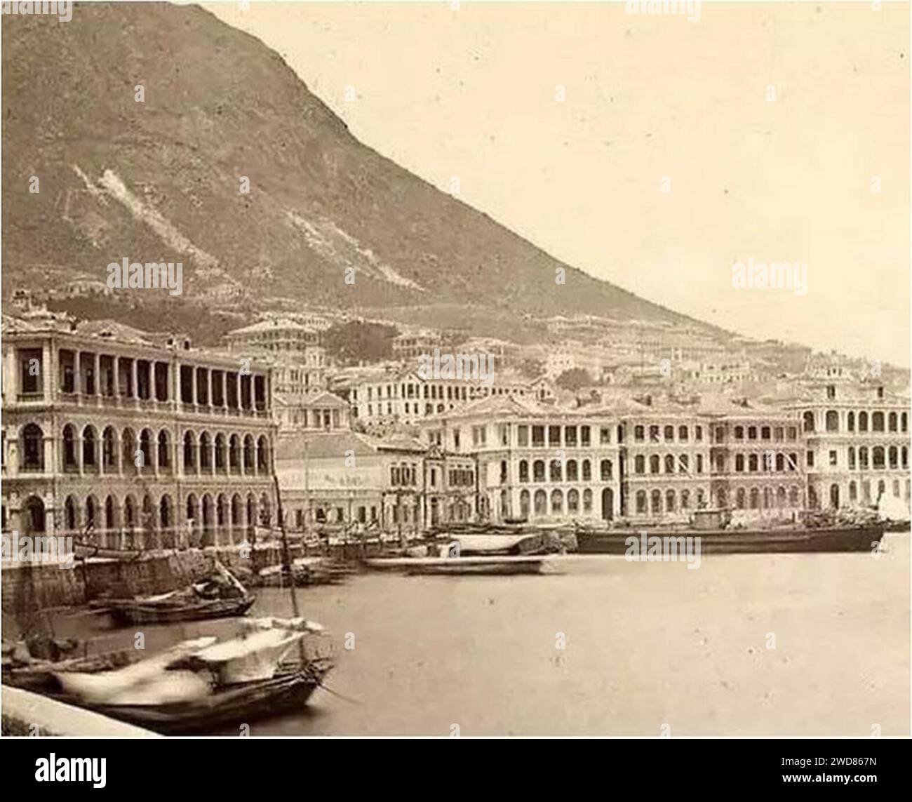 1st Generation Hong Kong HSBC Building 第一代香港匯豐總行大廈, 1865 - 1882 Stock ...