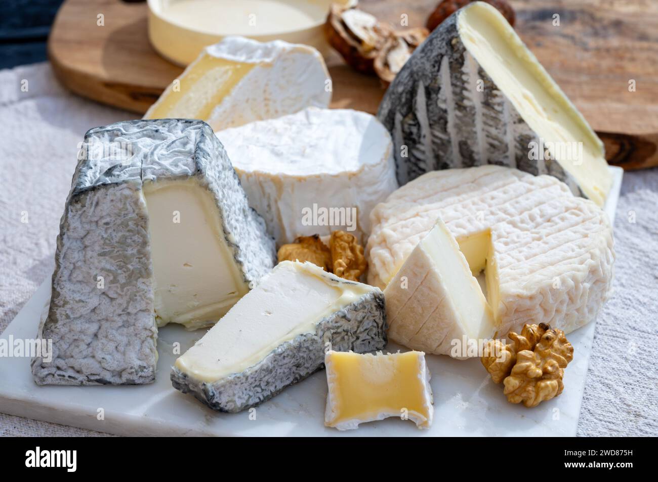 French cheeses collection, Perail les Buissieres sheep cheese ...