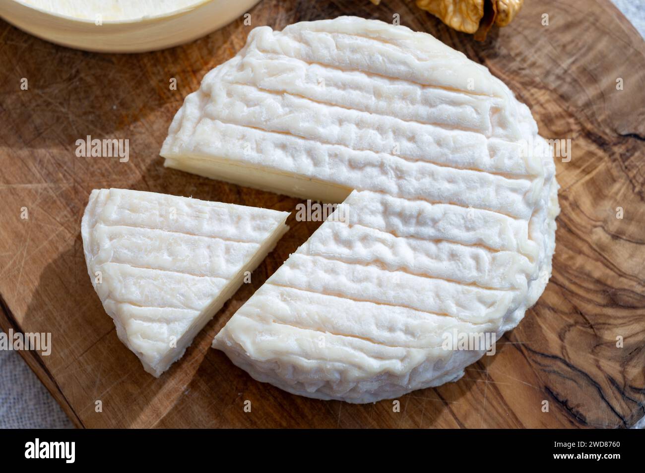 Cheese collection, French Perail les Buissieres white soft cheese made ...