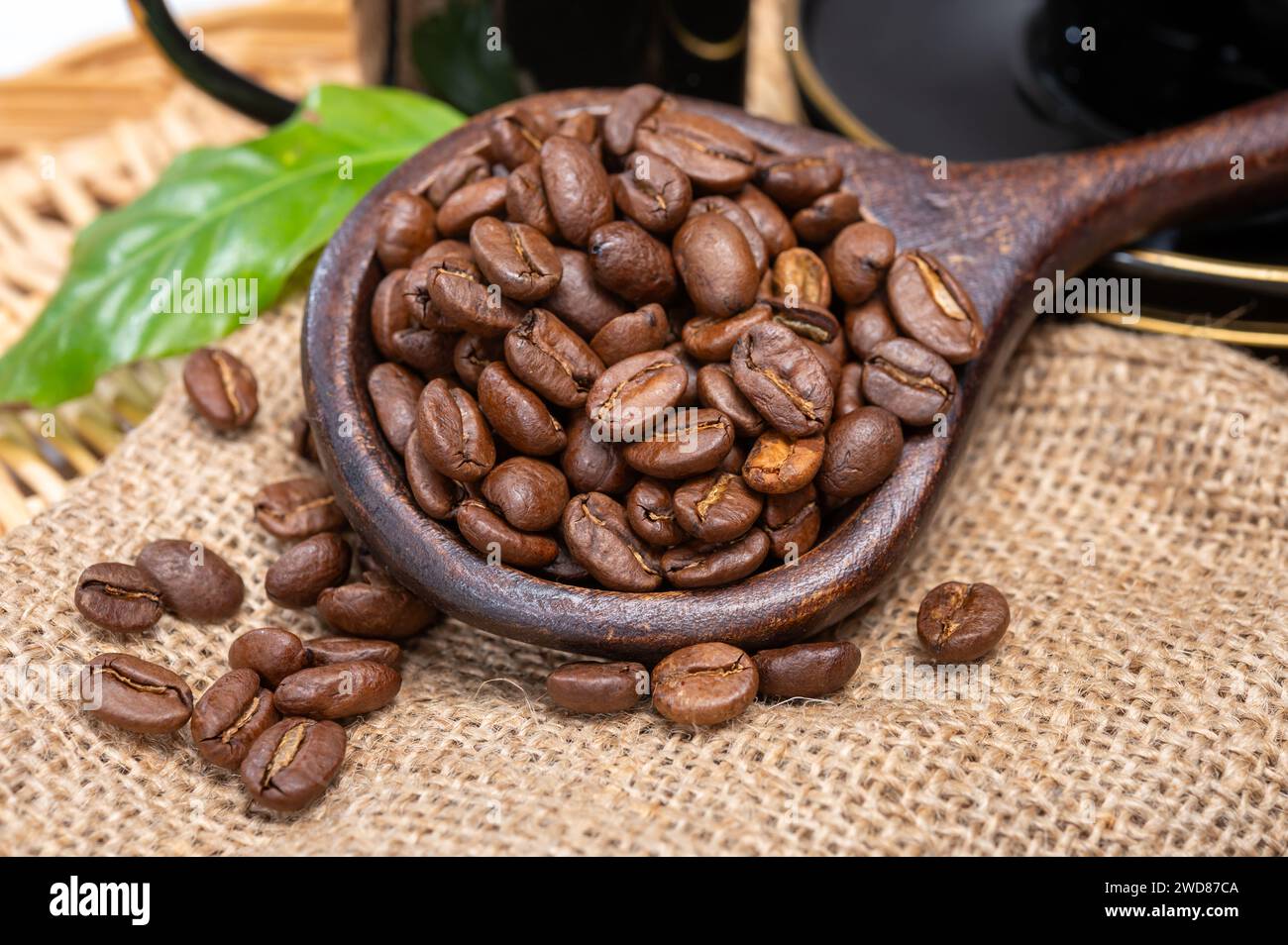 Arabica brown roasted coffee beans from Africa coffee producing region ...