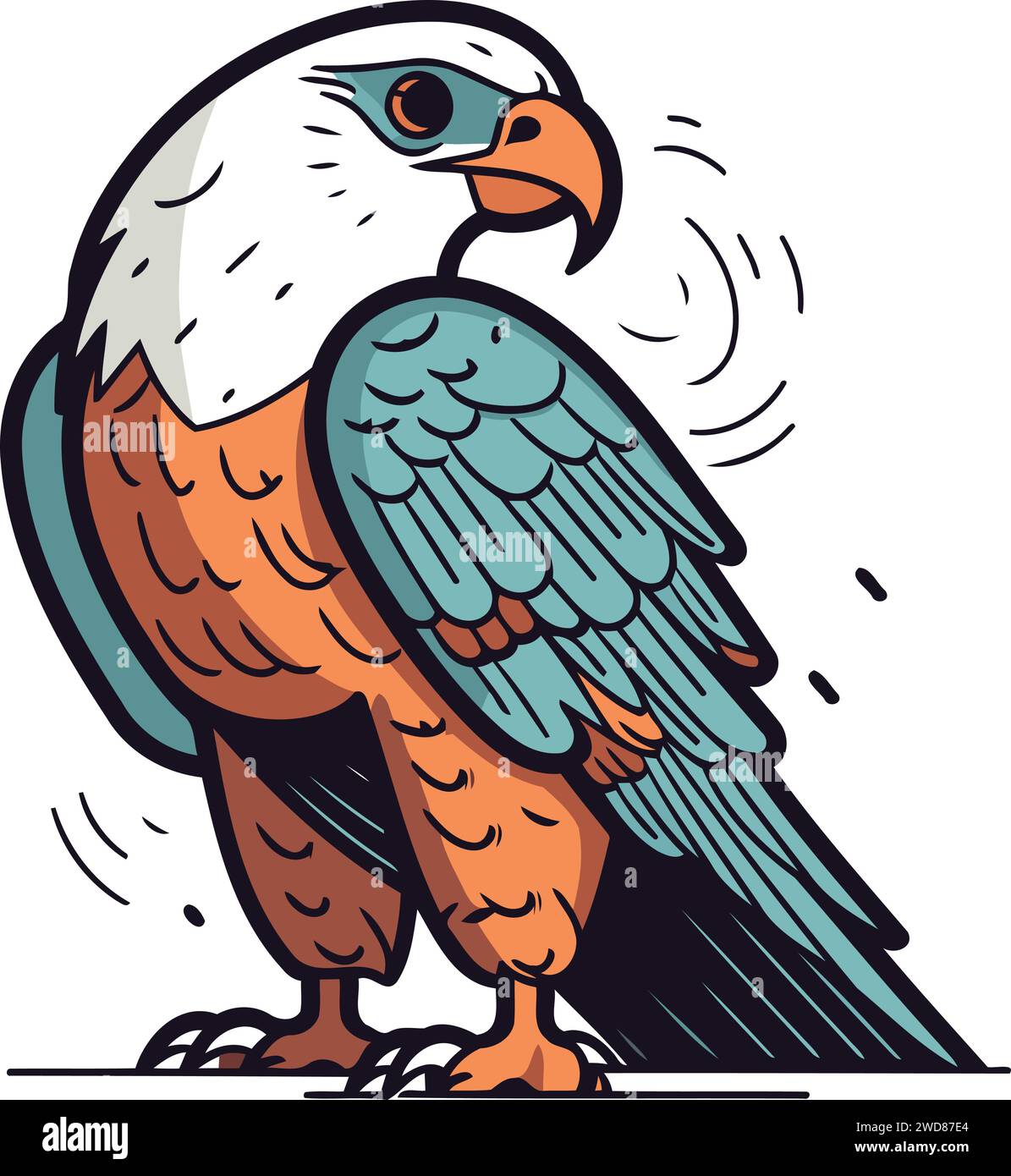 Bird with prey Stock Vector Images - Alamy