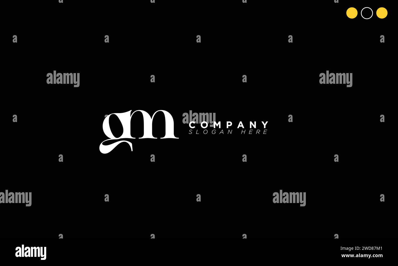 GM Alphabet letters Initials Monogram logo Stock Vector Image & Art - Alamy