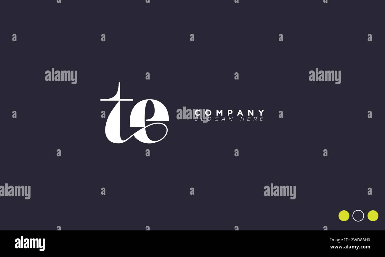 TE Alphabet letters Initials Monogram logo Stock Vector Image & Art - Alamy