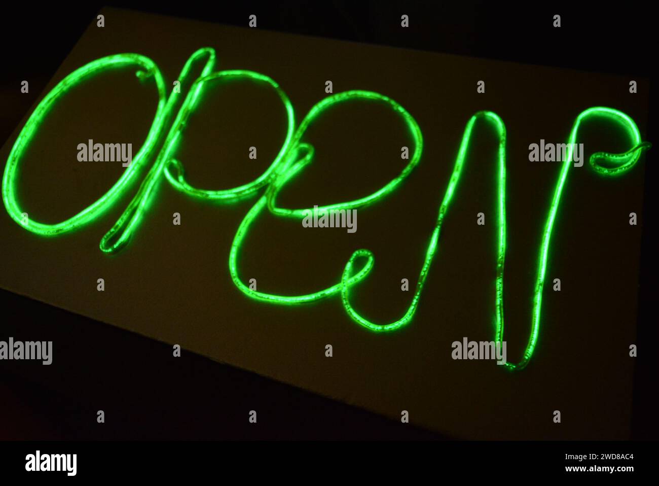 Neon light effect animation letter hi-res stock photography and images ...