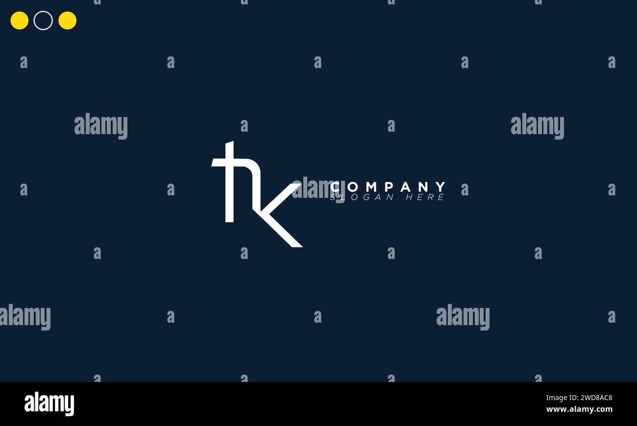 TK Alphabet letters Initials Monogram logo Stock Vector Image & Art - Alamy