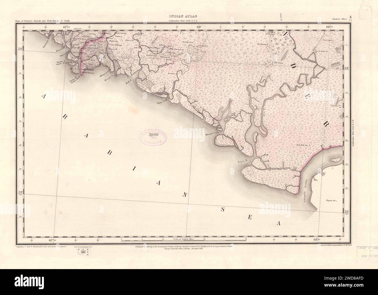 3 SE Quarter Sheet Indian Atlas (1871 Stock Photo - Alamy