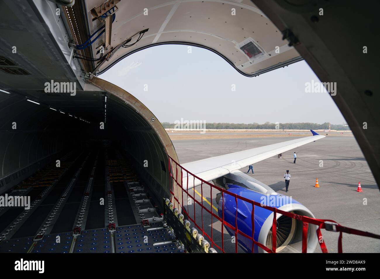 Indigo airlines exhibits its A321 Passenger-to-Freighter (P2F) aircraft ...