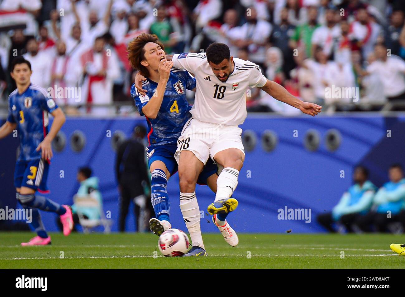 Doha, Qatar. 19 January, 2024. Iraq v Japan ：Group D - AFC Asian Cup ...