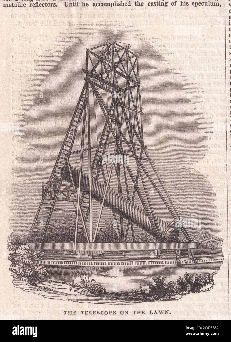 3-foot telescope, Birr castle Stock Photo - Alamy