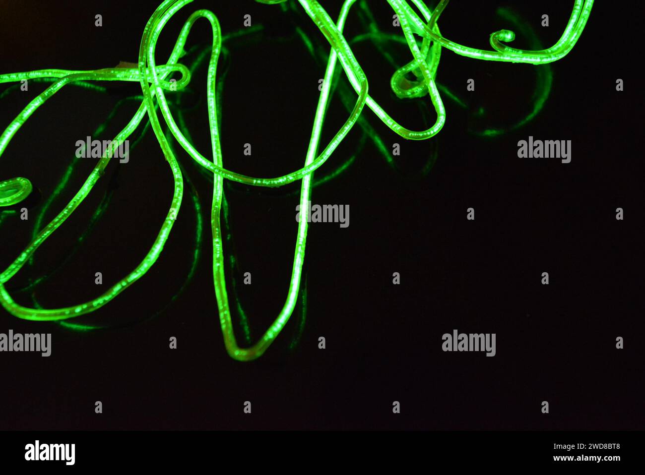 Toxic green lime lighting with specific pattern neon electroluminescent ...