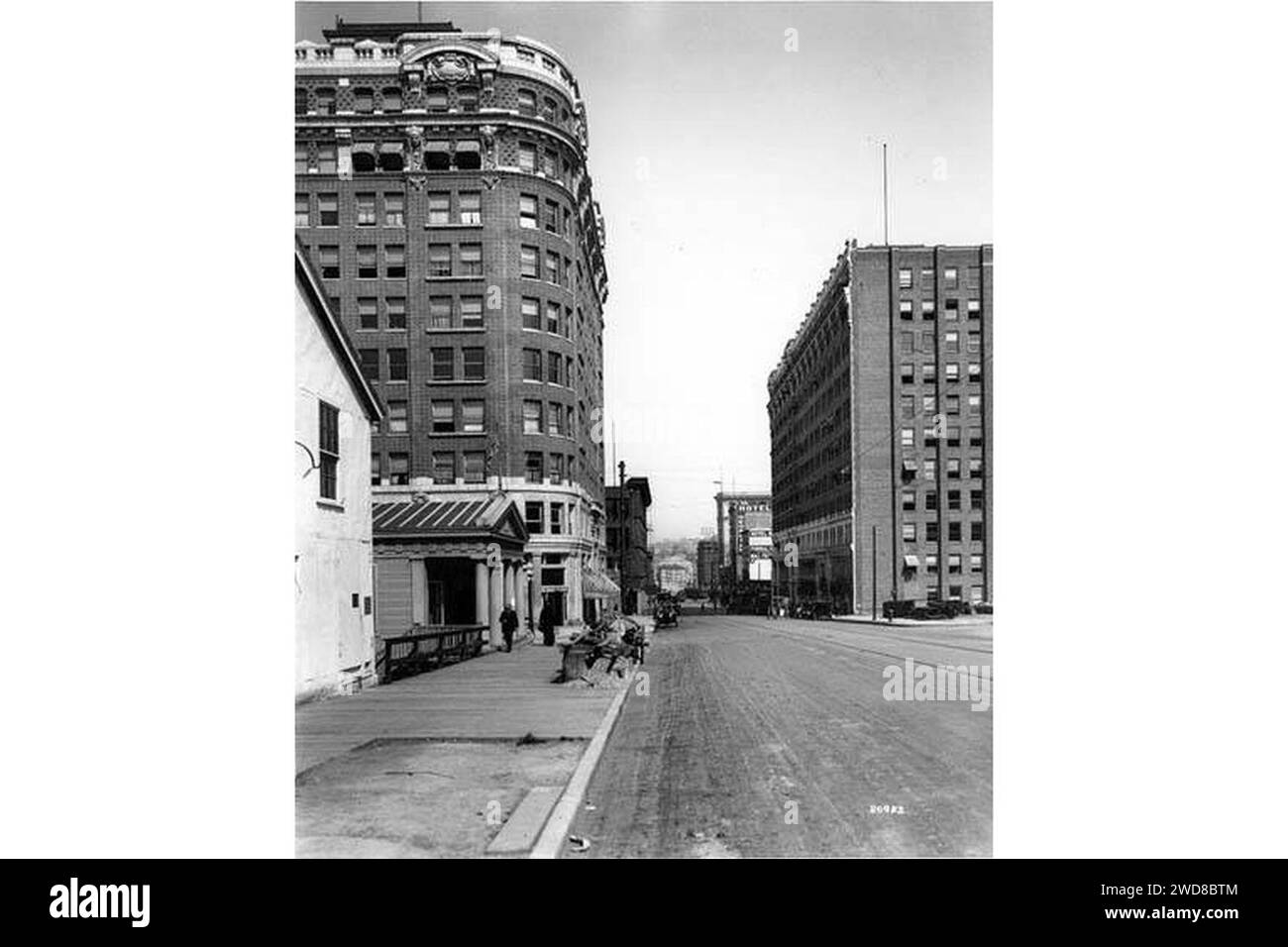 4th Ave looking north from University St, Seattle, 1911 Stock Photo - Alamy