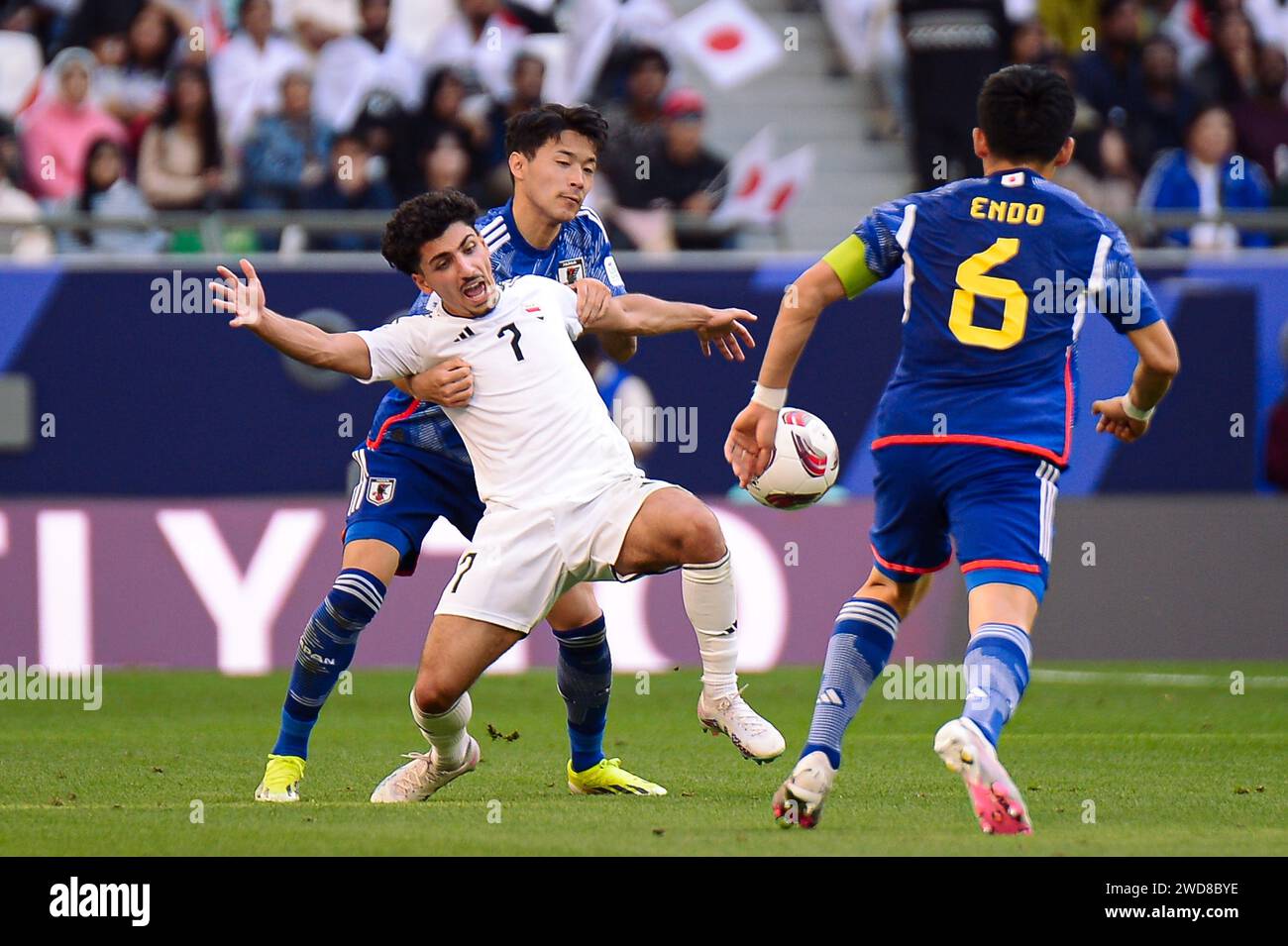 Doha, Qatar. 19 January, 2024. Iraq v Japan ：Group D - AFC Asian Cup ...