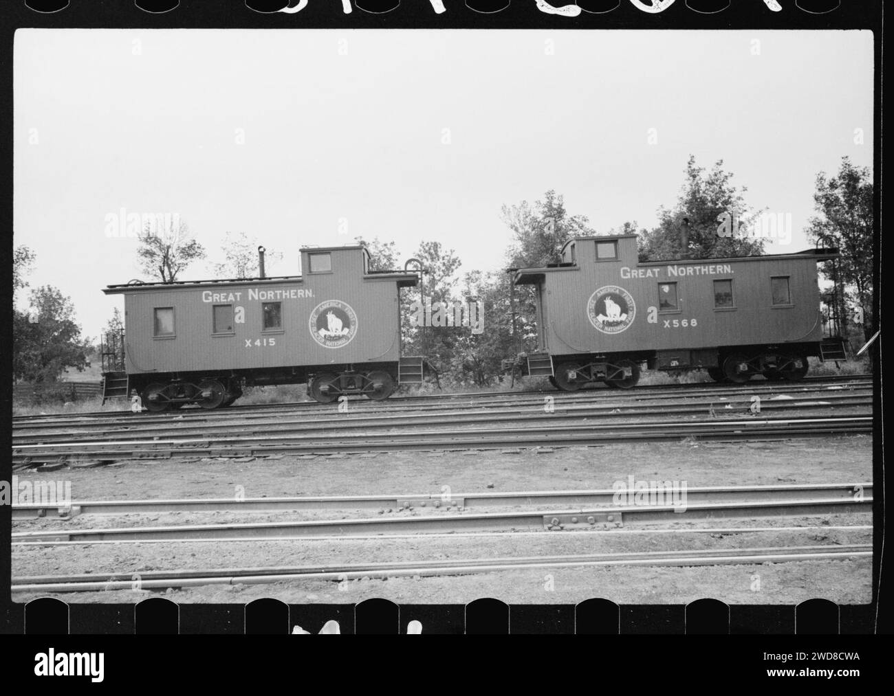 5 Litchfield Minnesota, Great Northern Railway Train Cars, FSA 1939 ...