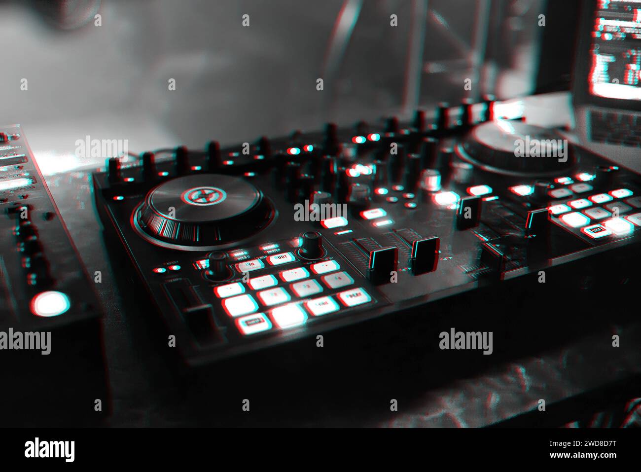 professional mixer Board DJ for mixing and mixing club music at the ...