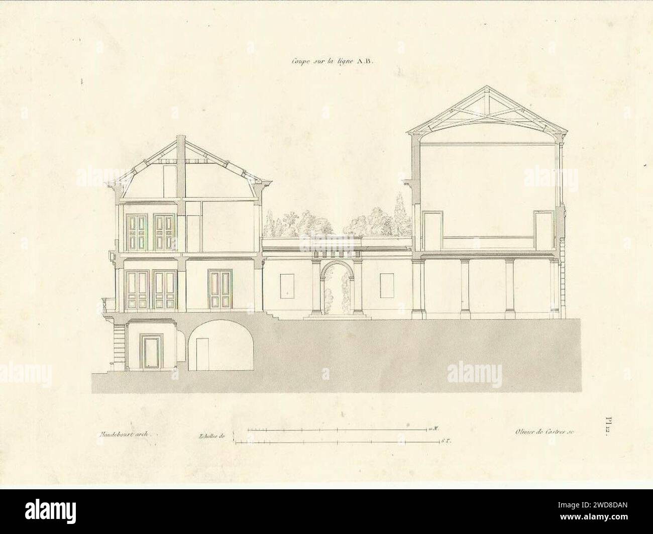 5 rue de la Tour-des-Dames (Paris) - coupe Stock Photo - Alamy