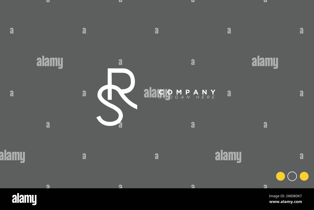 SR Alphabet letters Initials Monogram logo Stock Vector Image & Art - Alamy