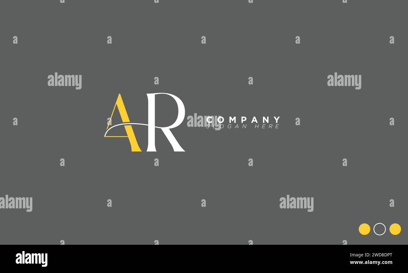 AR Alphabet letters Initials Monogram logo Stock Vector Image & Art - Alamy
