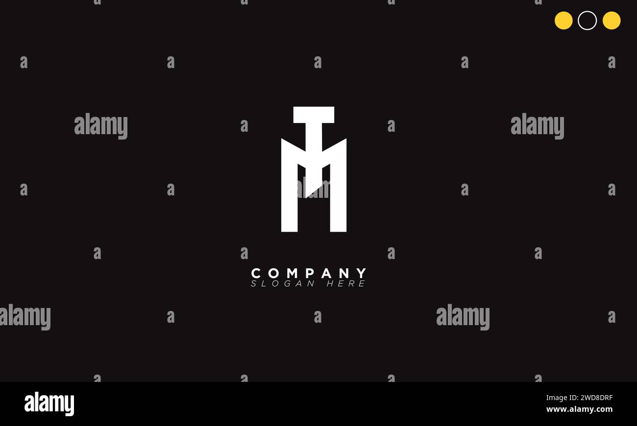 TM Alphabet letters Initials Monogram logo Stock Vector Image & Art - Alamy