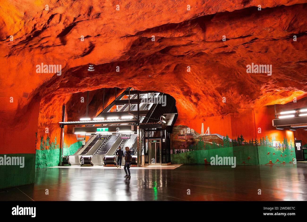 Stockholm: metro stations Stock Photo - Alamy