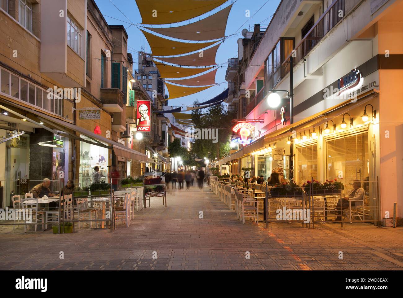 Ledra street in Nicosia. Cyprus Stock Photo - Alamy