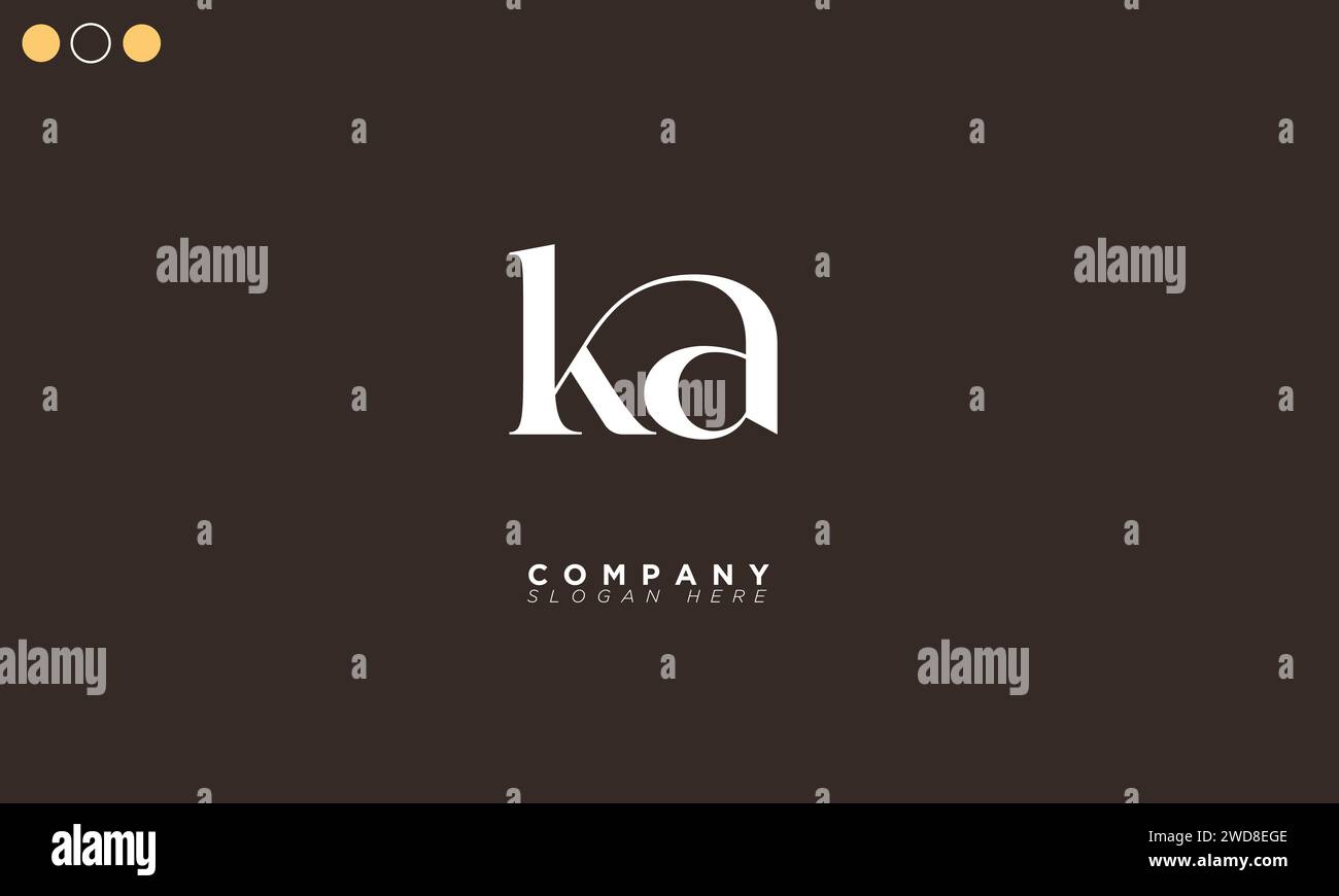 KA Alphabet letters Initials Monogram logo Stock Vector Image & Art - Alamy