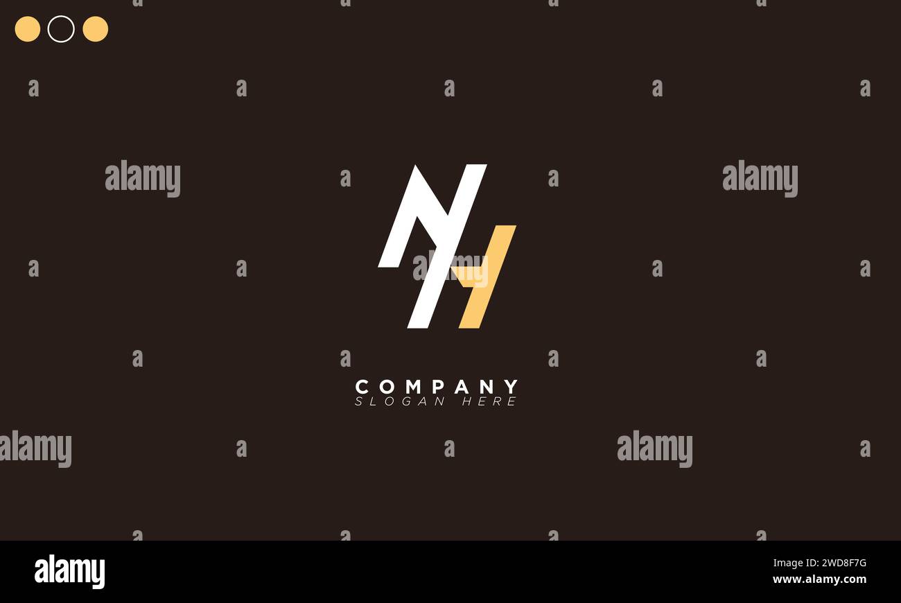 NH Alphabet letters Initials Monogram logo Stock Vector Image & Art - Alamy