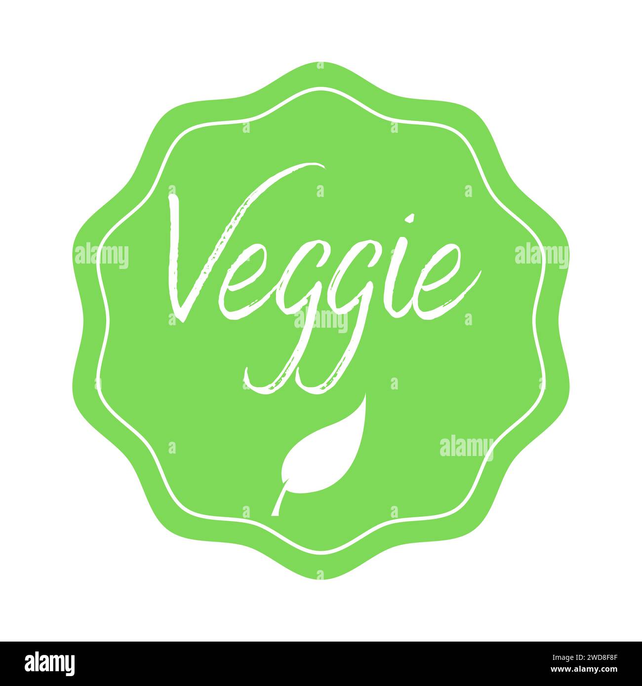 Veggie label symbol icon Stock Photo - Alamy