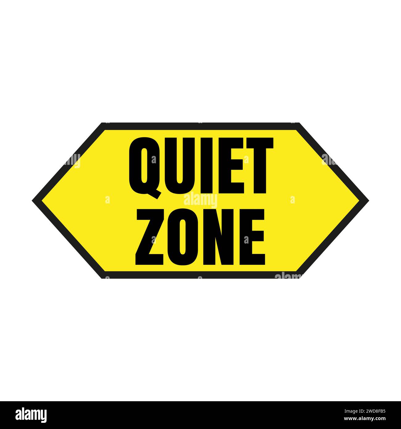 Quiet zone symbol icon Stock Photo - Alamy