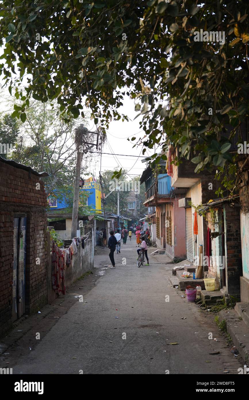 Indian gully road hi-res stock photography and images - Alamy